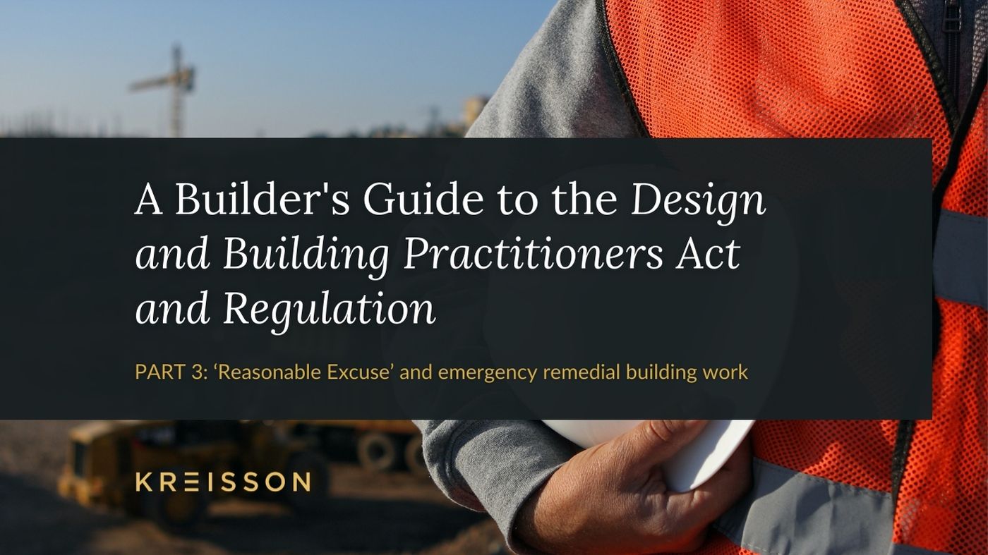 A BUILDER’S GUIDE TO THE DESIGN AND BUILDING PRACTITIONERS ACT AND ...